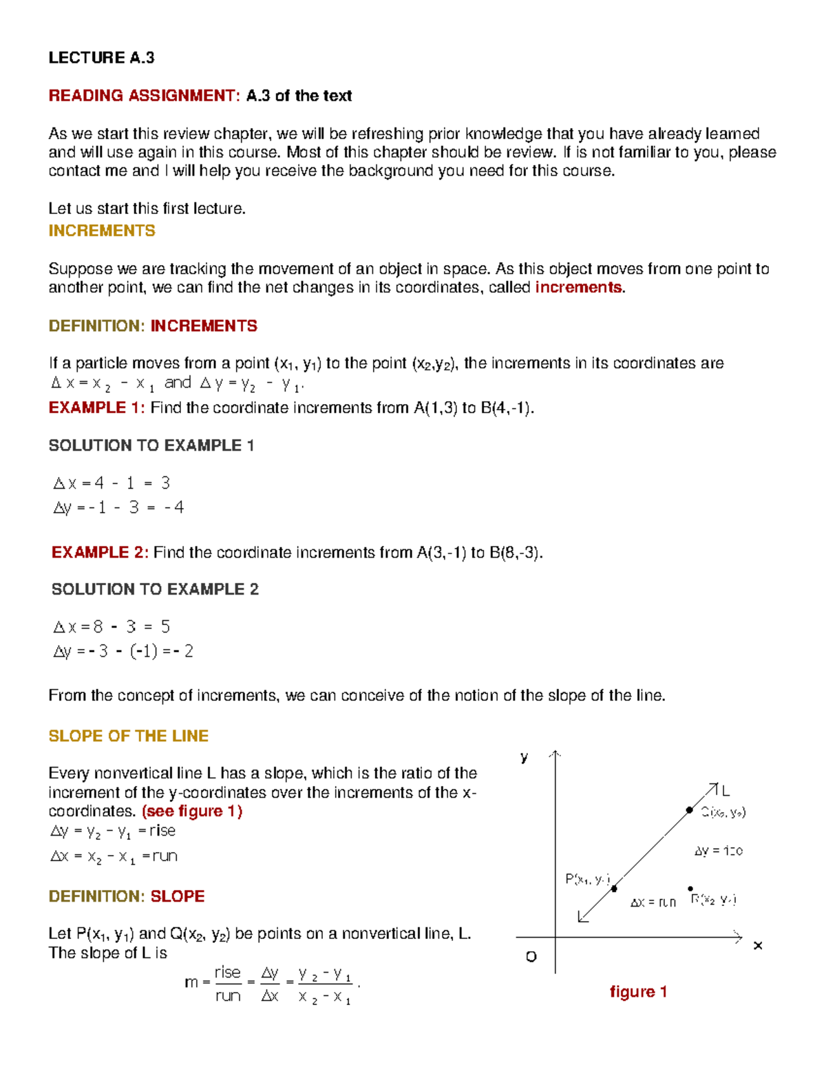 Lecture a3 - adsasd - LECTURE A. READING ASSIGNMENT: A of the text As we start this review ...