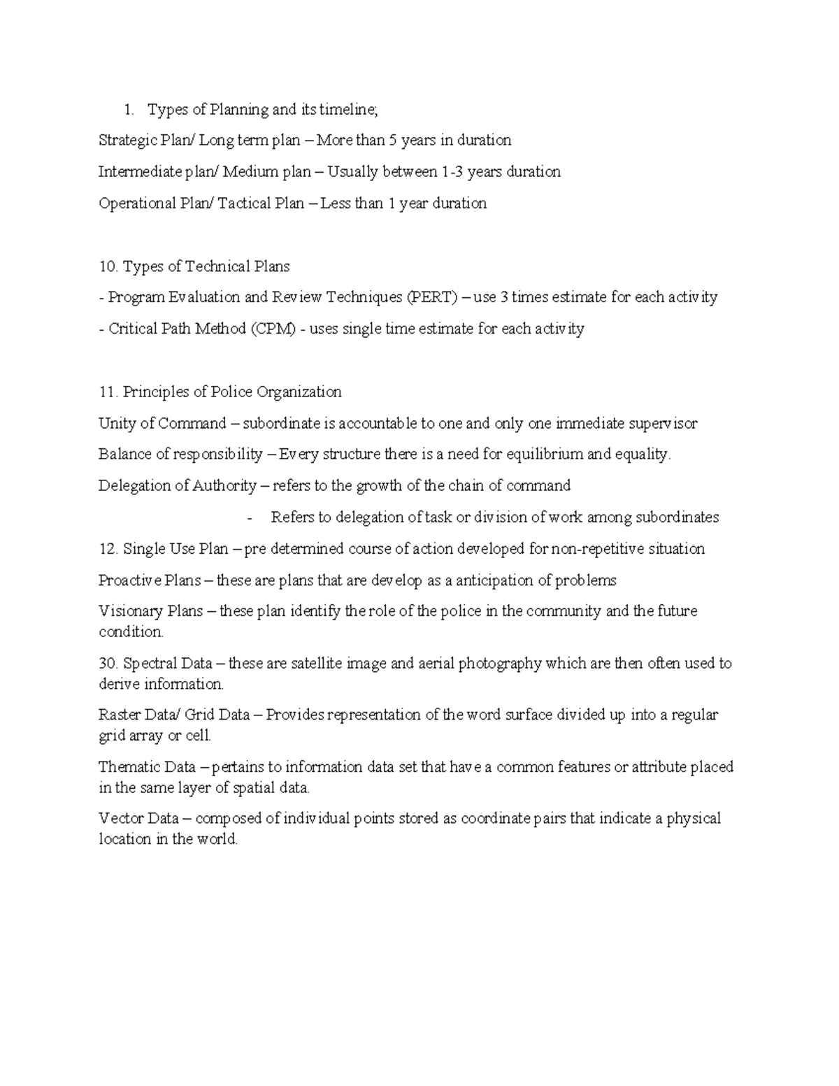 Types of Planning and its timeline - Types of Planning and its timeline ...