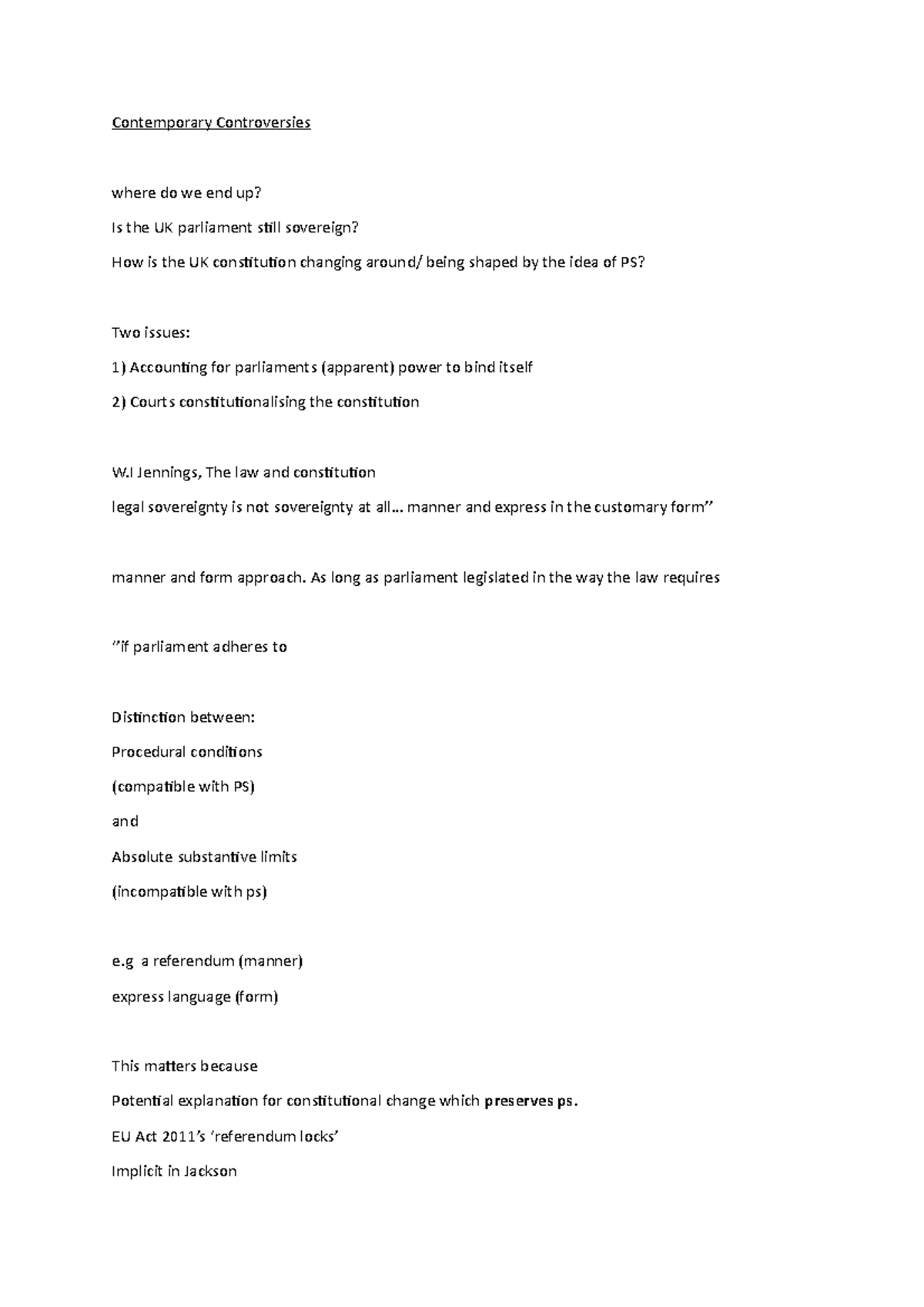 Constitutionalising the constitution - .. manner and express in the ...