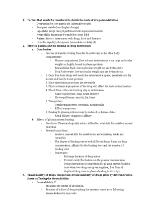 Pharmacokinetics 3 - Plasma elimination half-life of a drug and ...