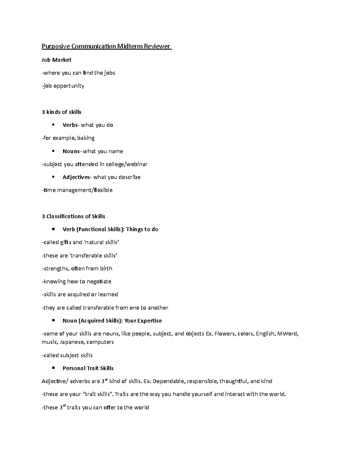 Purposive Communication Midterm - Flowers, colors, English, MWord ...