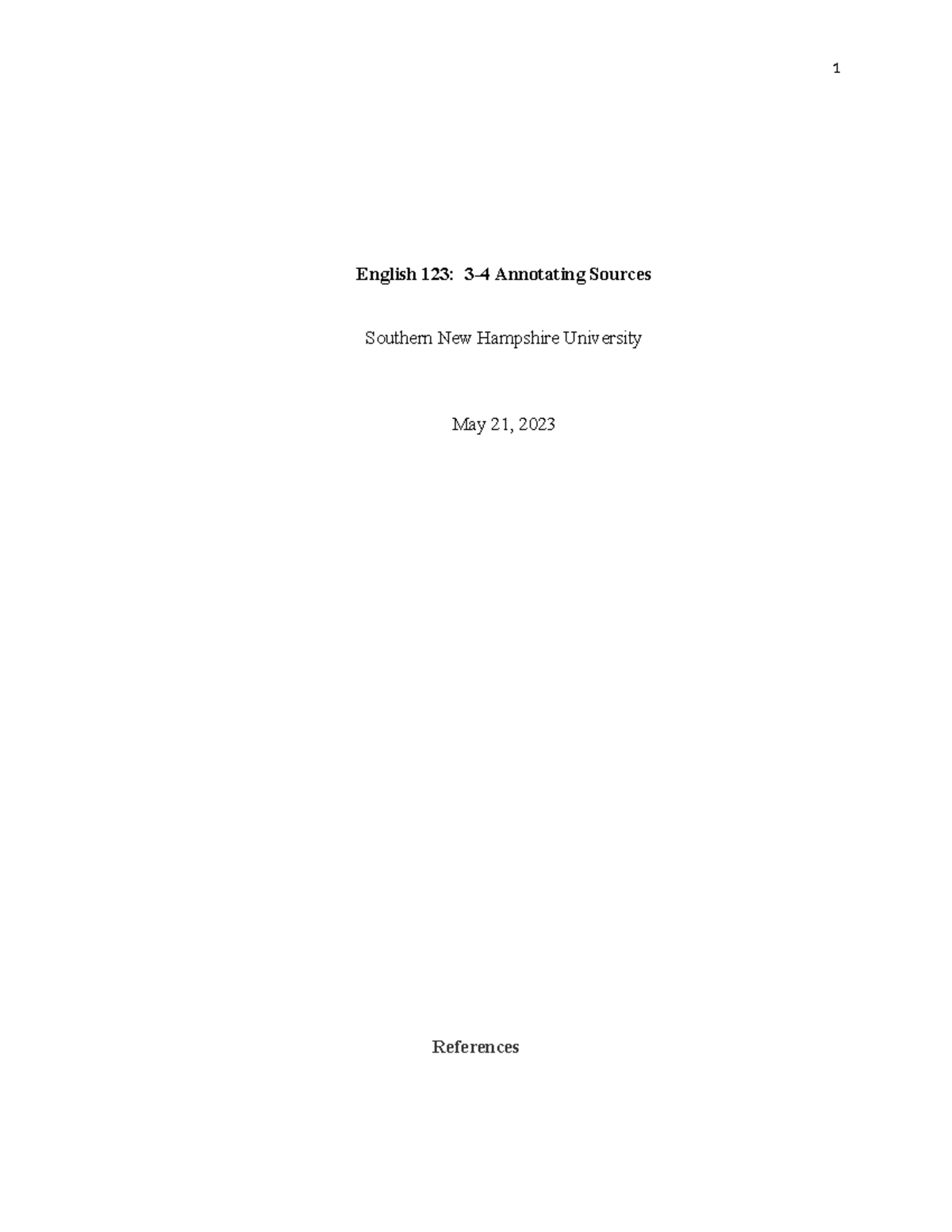 Studoc eng123 - Assignment 3-4 Annotating Sources - 1 English 123: 3-4 Annotating Sources ...