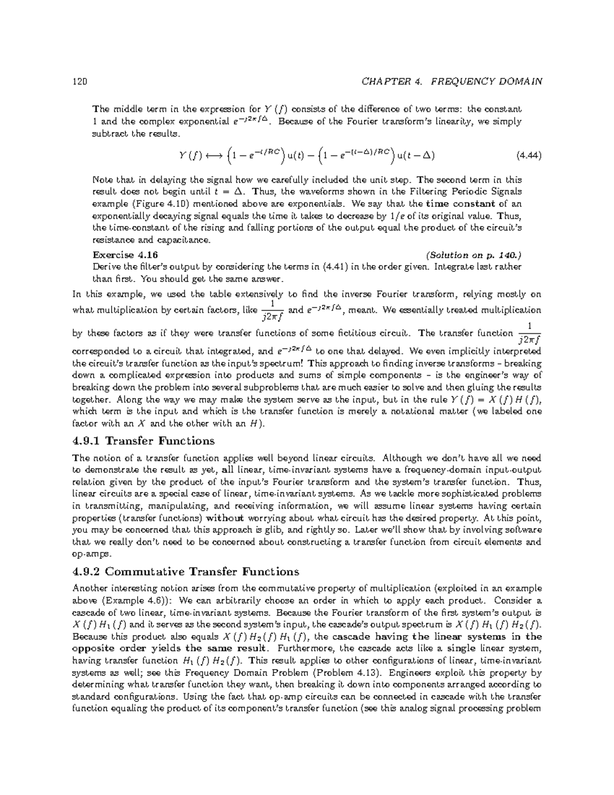 Electrical Engineering-18 - 120 CHAPTER 4. FREQUENCY DOMAIN The middle term in the expression ...
