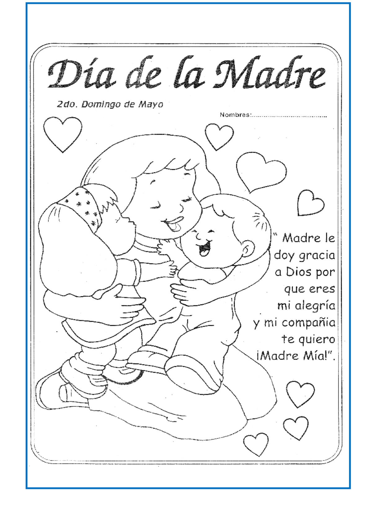 Ficha 2do. Domingo Dia-de la Madre - Desarrollo E Identidad Personal ...
