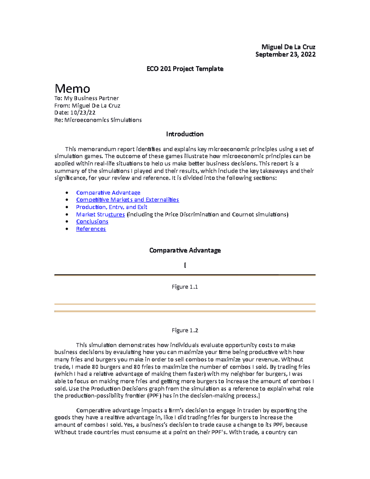 ECO 201 Project - Miguel De La Cruz September 23, 2022 ECO 201 Project ...