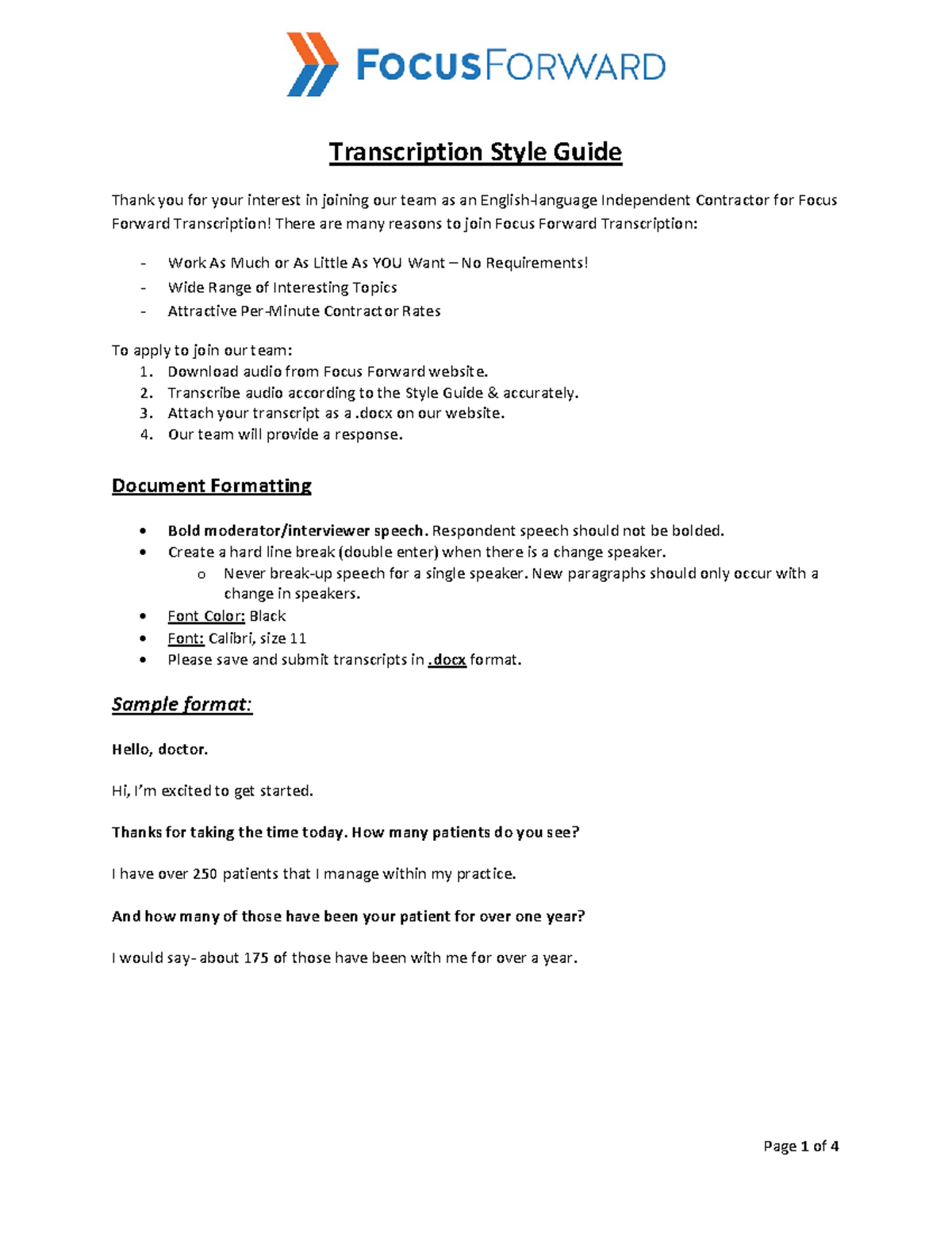 Applicant-Style-Guide - Transcription Style Guide Thank you for your ...