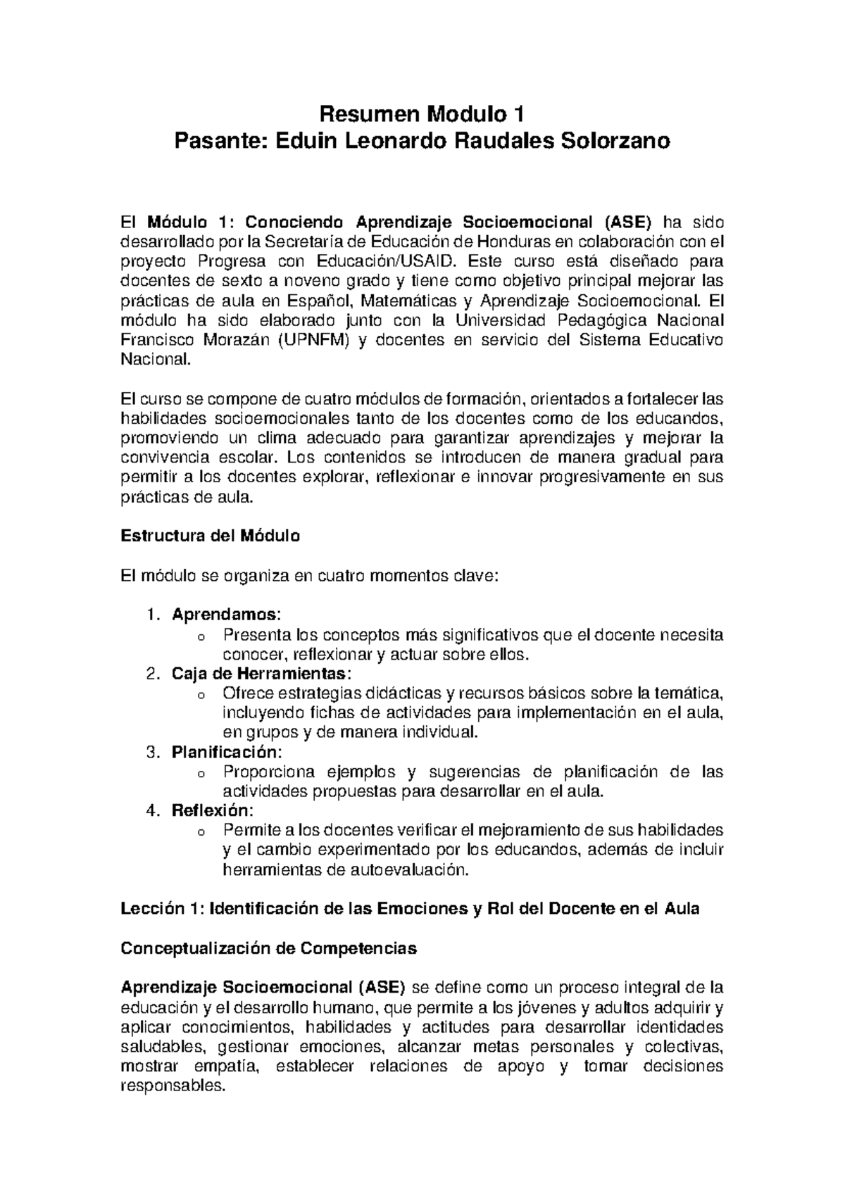 Resumen Modulo 1 Eduin Solorzano - Resumen Modulo 1 Pasante: Eduin ...