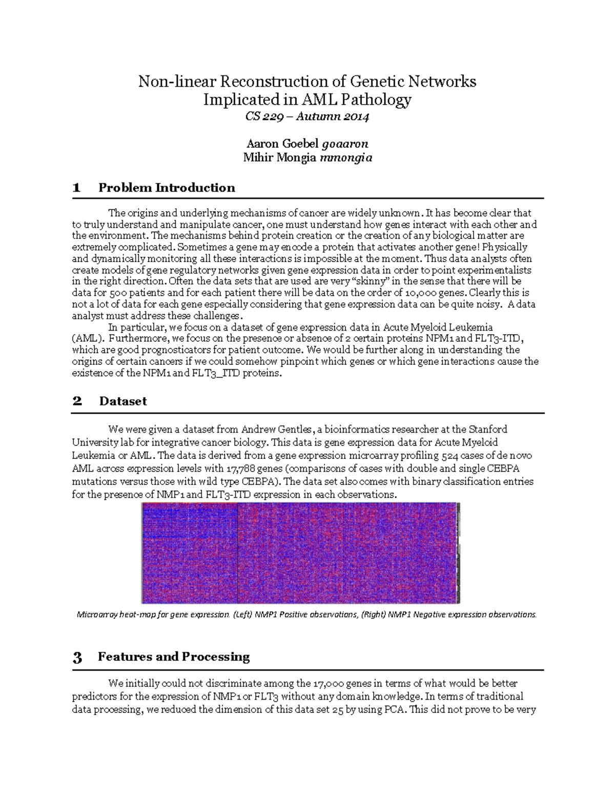 Aaron Goebel, Mihir Mongia , Nonlinear Reconstruction of Genetic ...