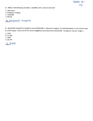 Module 6 problem set with explanations - Direct materials = $1,110,000 ...
