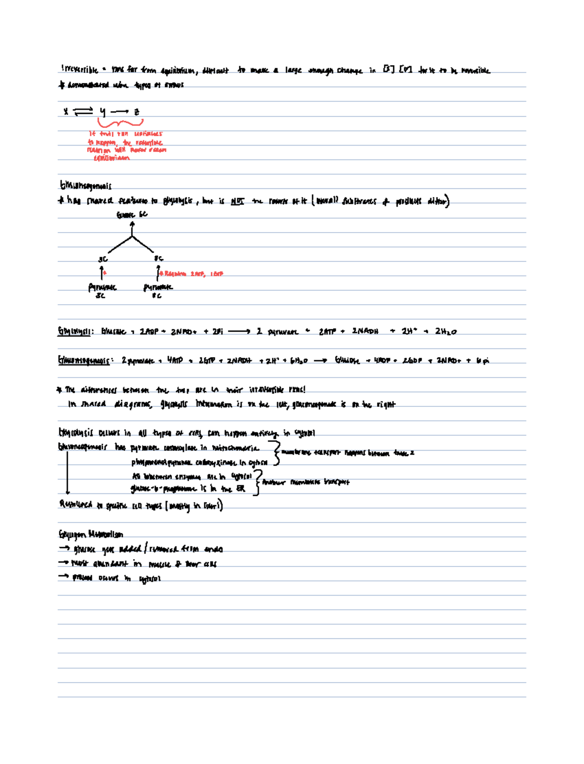 Biochem Lecture 3-28 - Irreversible runsfarfromequilibrium difficult to ...