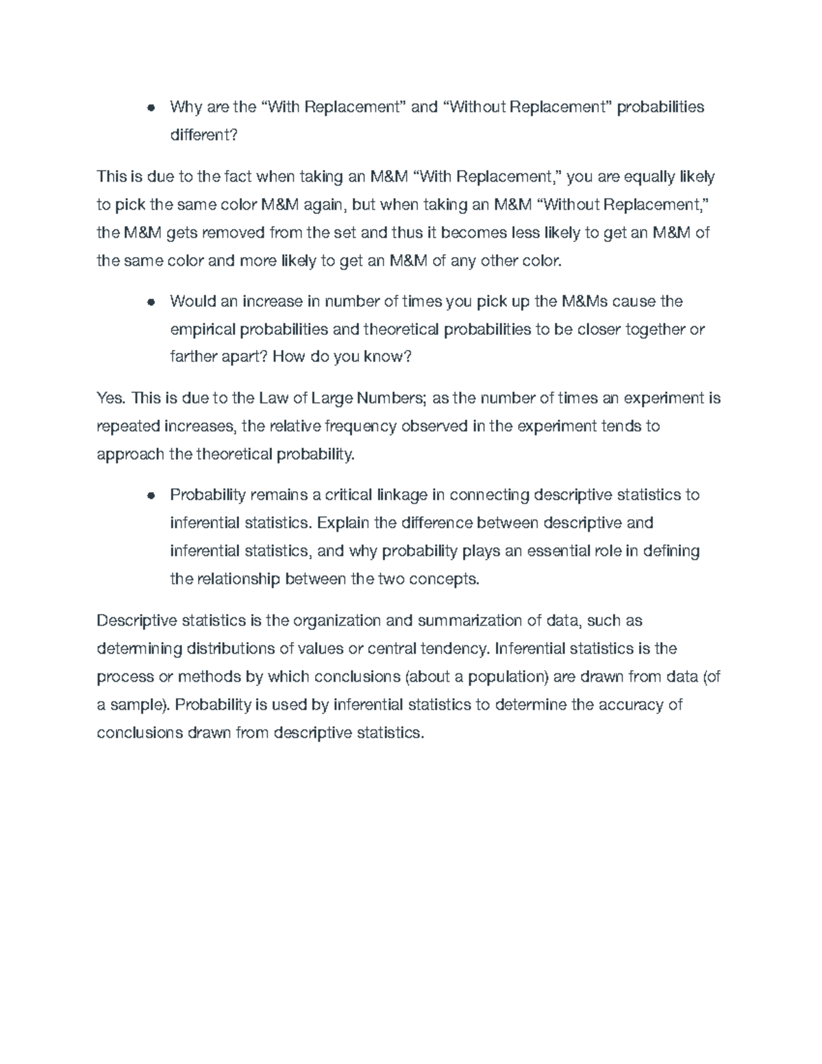 Statistics probability questions 5 - Why are the “With Replacement” and ...