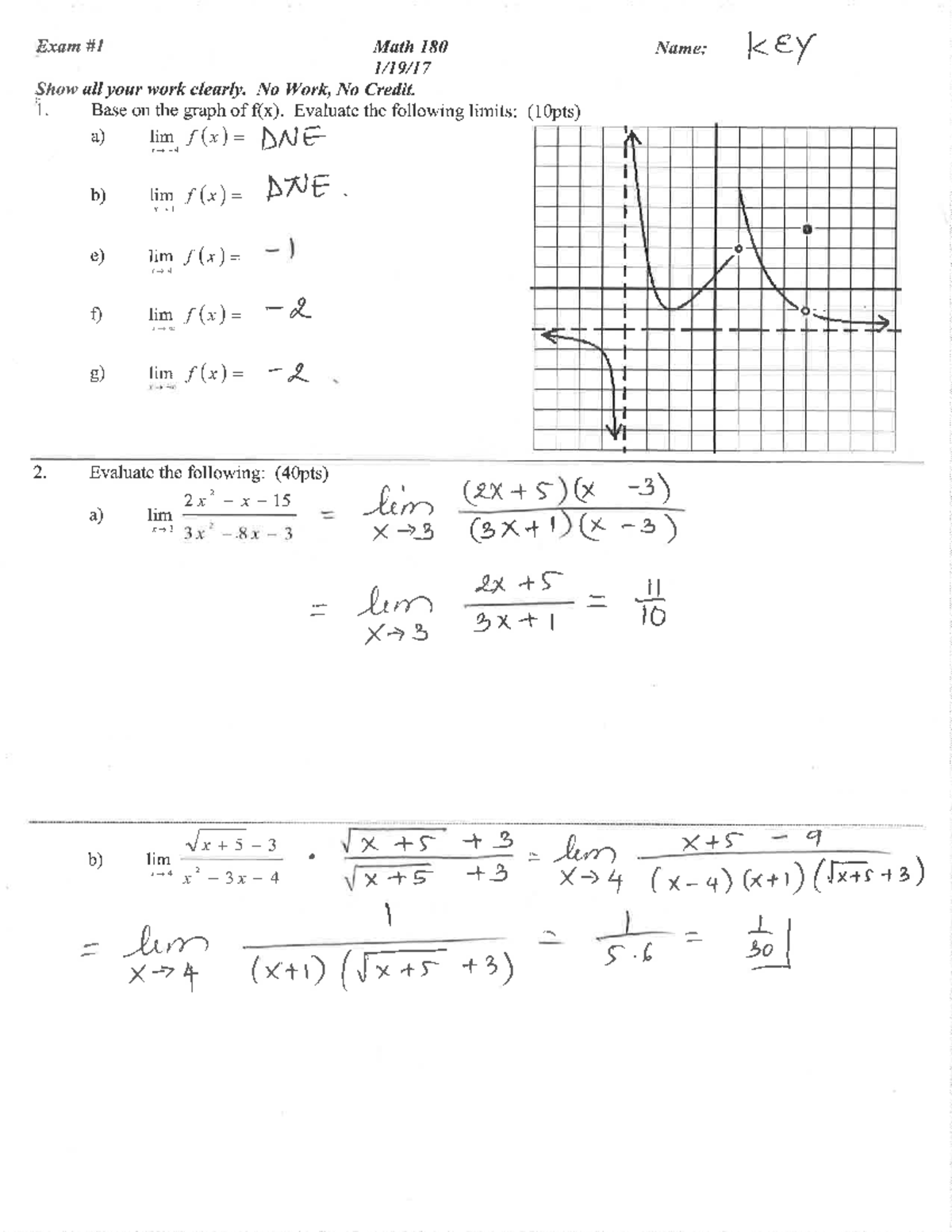 Pdf - Math 180 Exam#1 mt sac - MATH 180 - Mt. SAC - Studocu