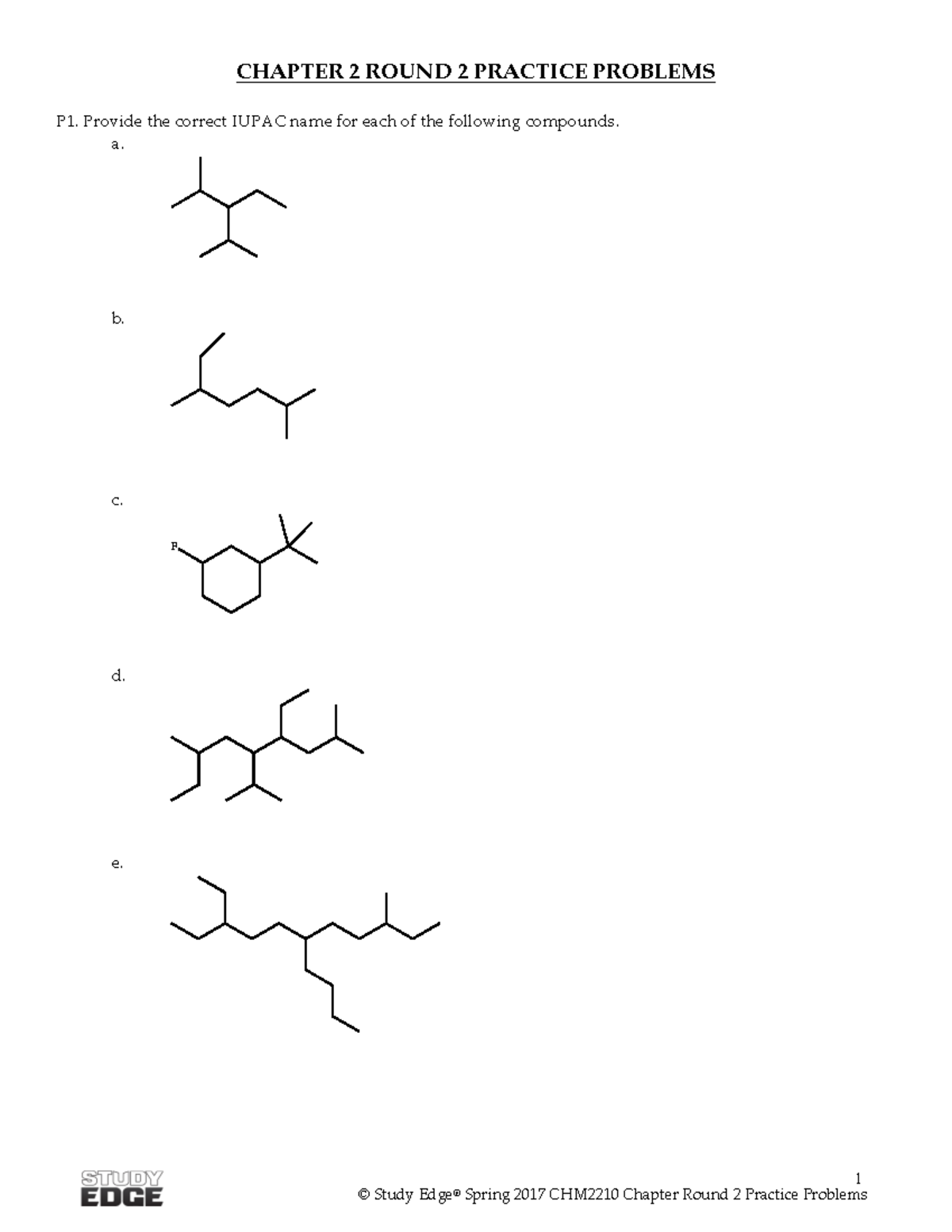 Spring 2017 Uf Chm2210 Chapter 2 Extra Practice 1 Chapter 2 Round 2