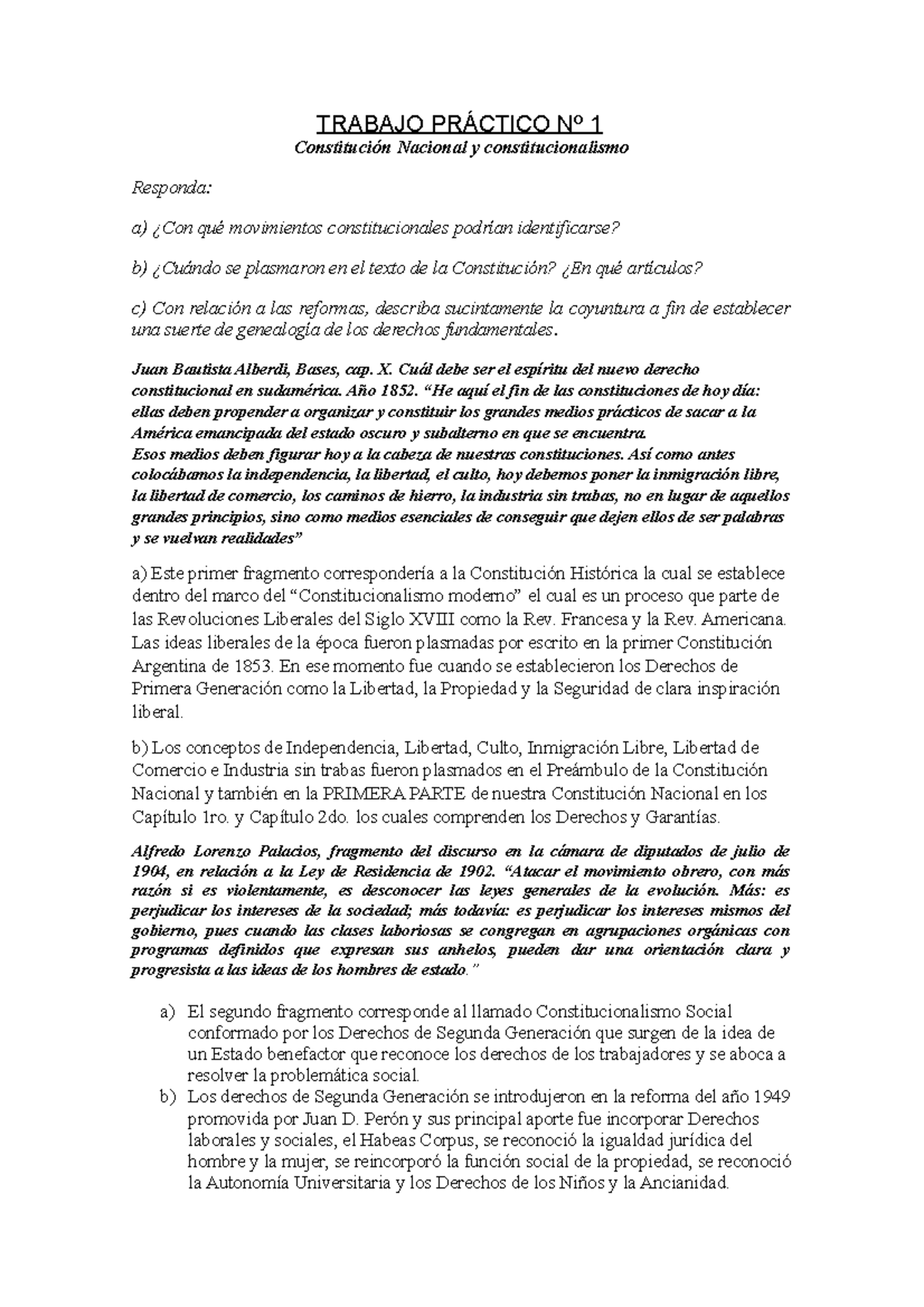 Pcipios Grales de Derechos Humanos y Derecho Constitucional - TRABAJO ...