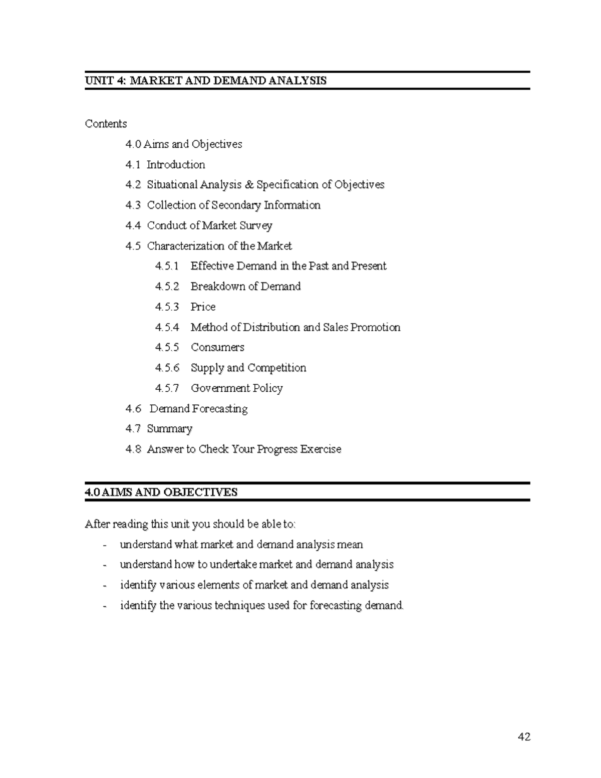 Unit 4 Project Management Unit 4 UNIT 4 MARKET AND DEMAND ANALYSIS unit-4-project-management-unit-4-unit-4-market-and-demand-analysis