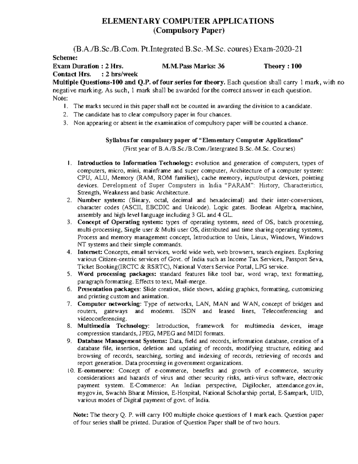 793 Elementary computer application-(Compul. paper) - ELEMENTARY ...