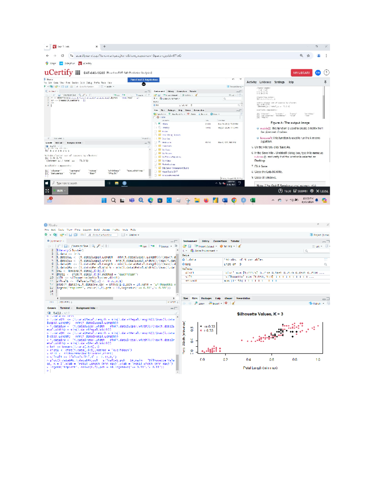 LHutsell DAT640 Lab Lesson 6and7 - Lab 1, Lab Maps WileyPlus uCertify uCertify on Predictive MY ...