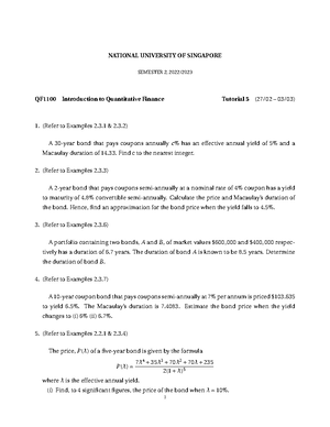 Tut1qns - Tutorial 1 - CS2106 Introduction to Operating Systems Tutorial 1 Section 1. MIPS ...