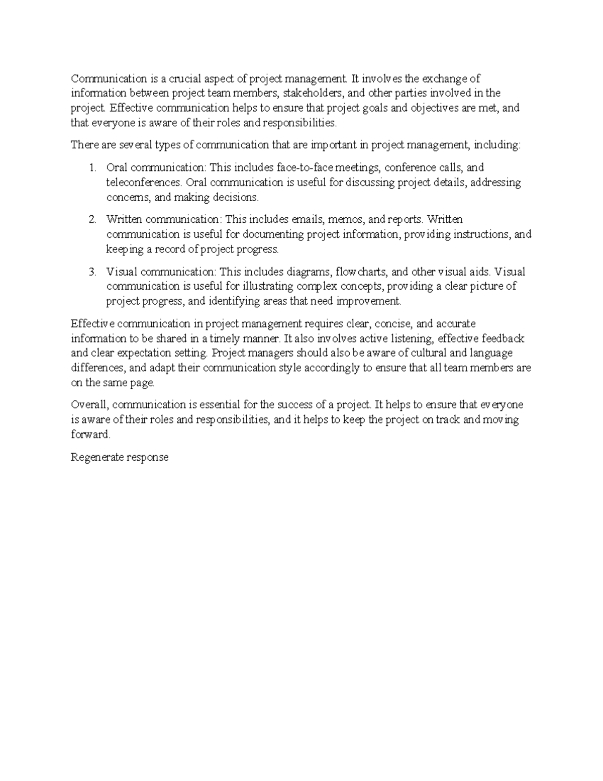 Project Comms - Communication strategies - Communication is a crucial ...