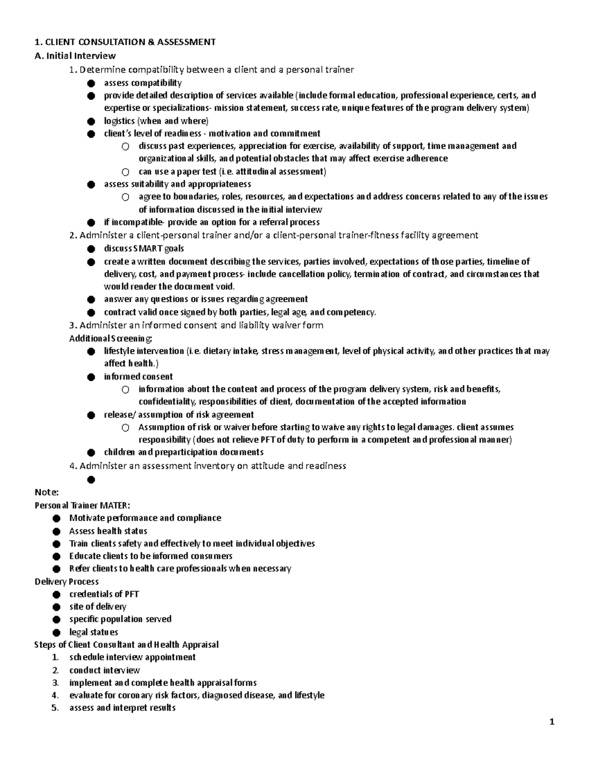 CPT Description - personal training certification exam breakdown for ...