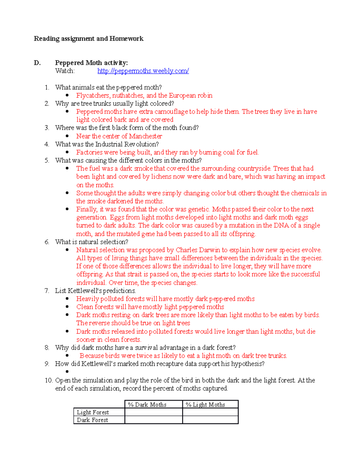 BIO - Readings and HW for 1-27 to 1-29-20 - Reading assignment and ...