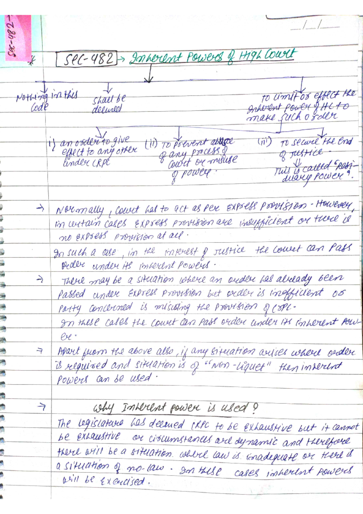 CRPC notes - hihihi - Code of Criminal Procedure - Studocu