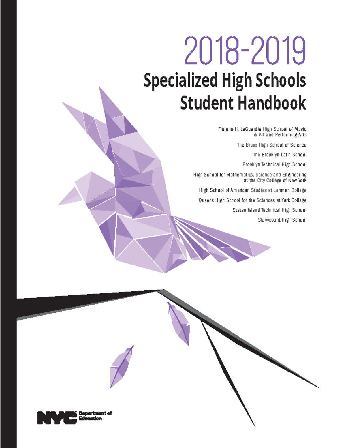 2018 - hhh - 2018- Specialized High Schools Student Handbook Fiorello H ...