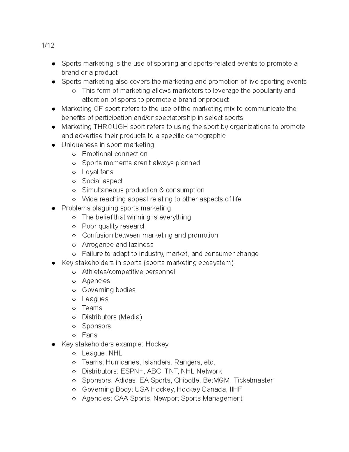 Sports marketing - Distributors: ESPN+, ABC, TNT, NHL Network Sponsors ...