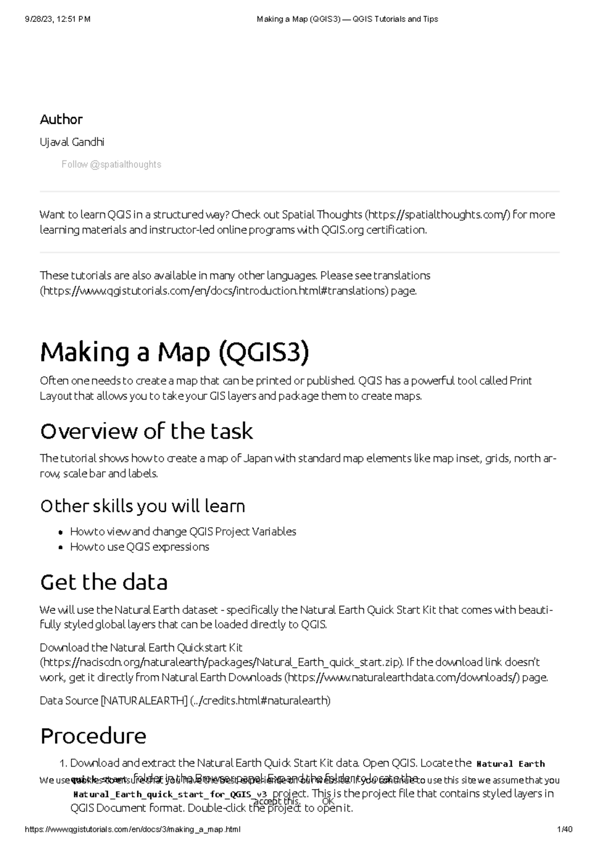 Making a Map (QGIS3) — QGIS Tutorials and Tips - Author Ujaval Gandhi ...
