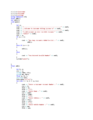CGPA Calculator - C++ Program find gpa - #include using namespace std; float g(); - Studocu
