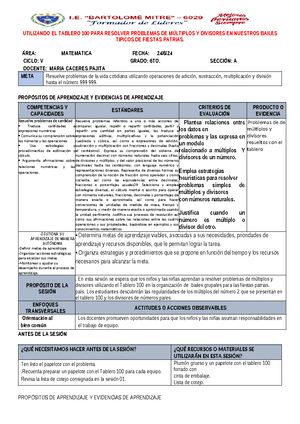 Modelo DE PLAN DE Reforzamiento PARA EL AULA - Secundaria 2022 - PLAN DE REFORZAMIENTO DE LOS ...
