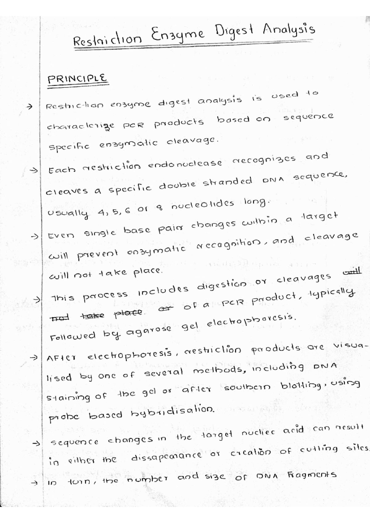 Restriction enzyme digest analysis - General microbiology - Studocu