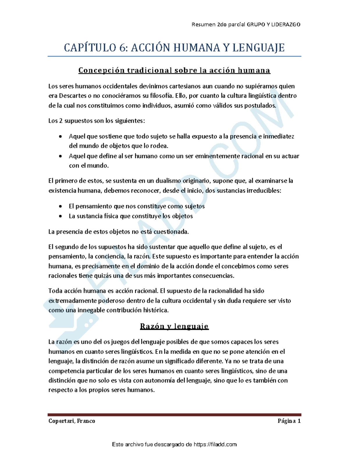Resumen Segundo Parcial Grupo Y Liderazgo - Warning: TT: undefined function: 32 Warning: TT ...