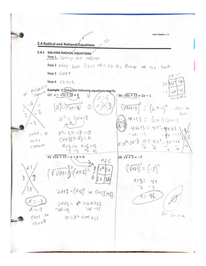 Chapter 2 - Unit 2 Notes p. 1 real imaginary C 2 Working with ...