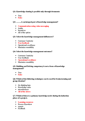 KM - MBA 3rd Sem Material - LECTURE NOTES ON KNOWLEDGE MANAGEMENT MBA ...
