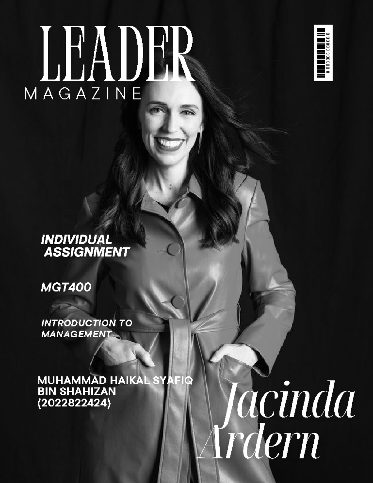 Individu assignment - LEADER M A G A Z I N E INTRODUCTION TO MANAGEMENT ...