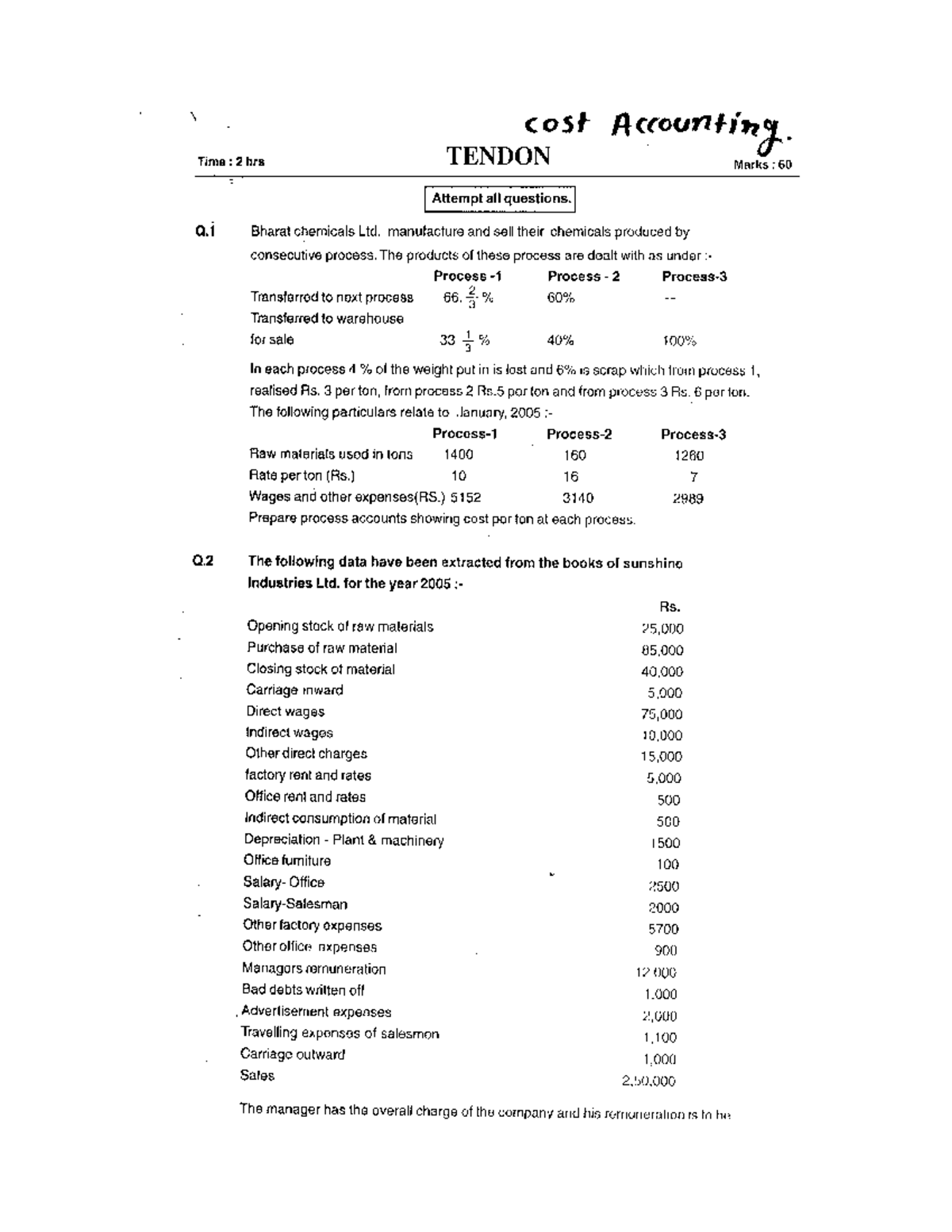 COSR.ACC.OCT.05 - Practice Material - BBA - Studocu