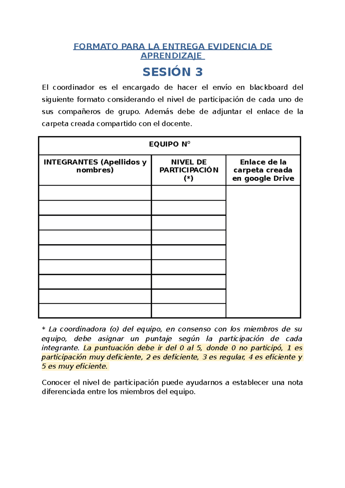 Eee - eeeee - FORMATO PARA LA ENTREGA EVIDENCIA DE APRENDIZAJE SESIÓN 3 ...