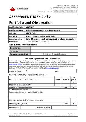 SITXWHS003 WHS Project Assessment - Studocu