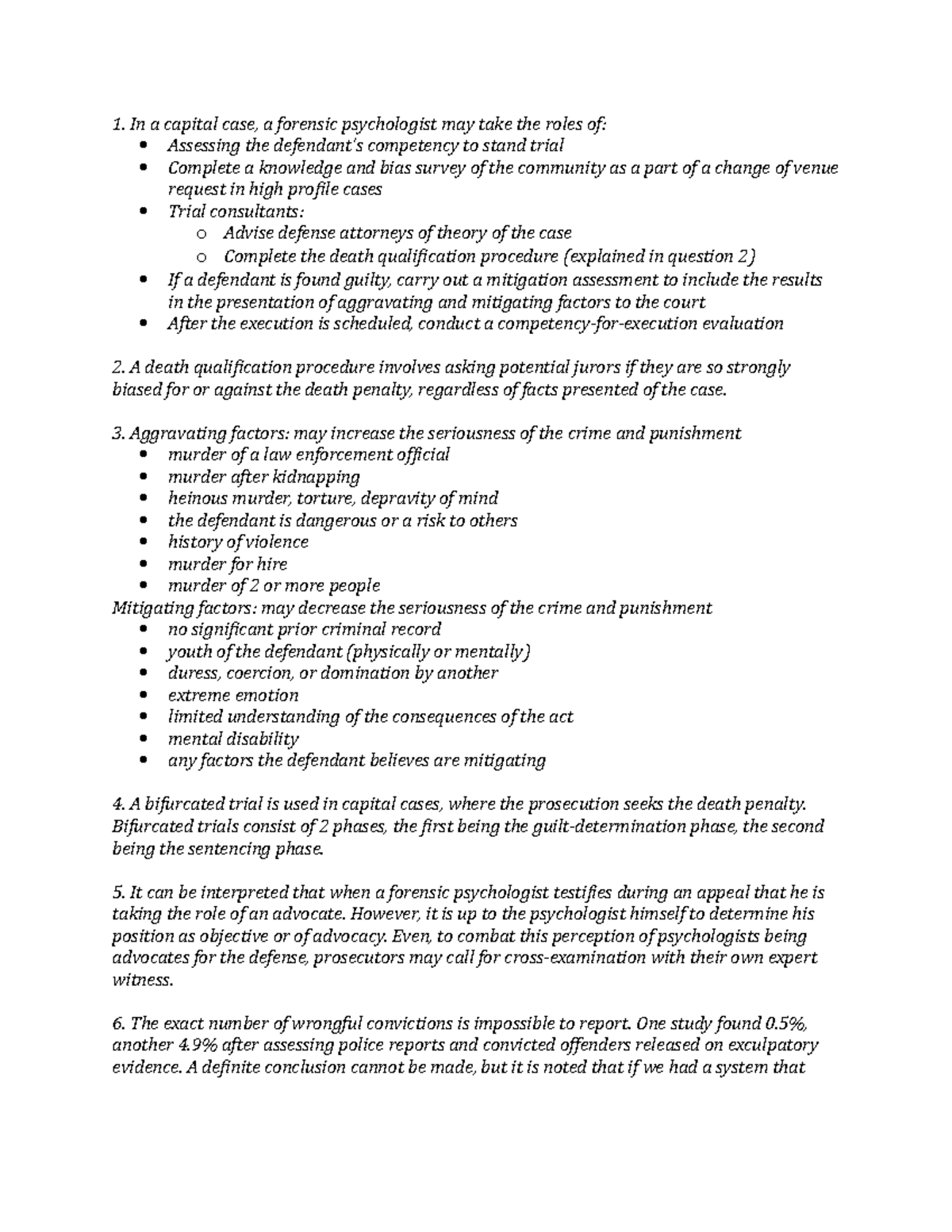 Chapter 15 Review Questions In A Capital Case A Forensic chapter-15-review-questions-in-a-capital-case-a-forensic