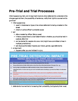 Final Exam Notes CCJS230 - Exam 1 Lecture Robbery is a personal crime ...