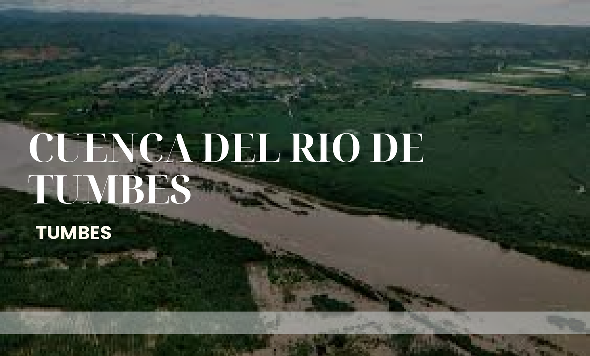 Cuenca Tumbes - Problemas y Desafíos en Perú actual - CUENCA DEL RIO DE ...