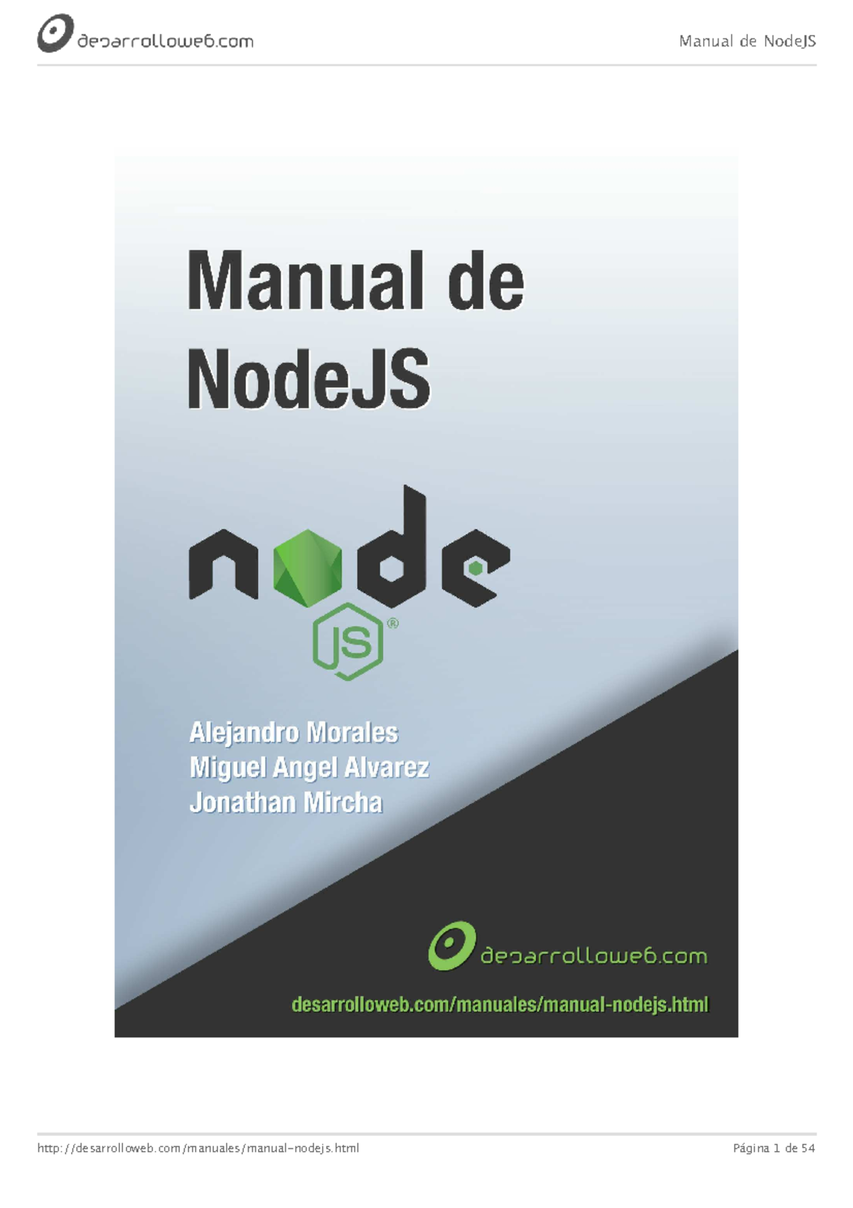 Manual nodejs - agasgaga - Introducción: Manual de NodeJS Manual de ...