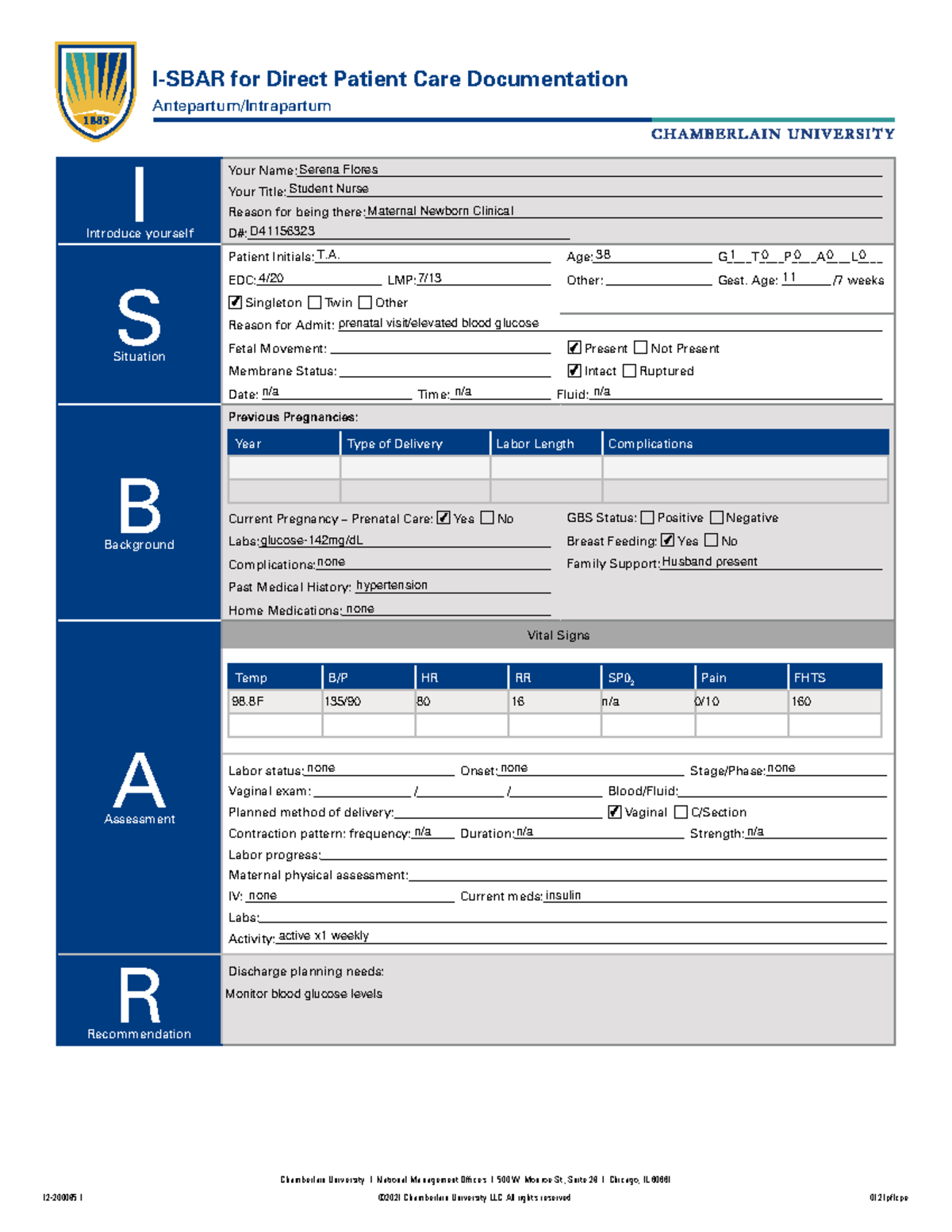 Direct Patient Care Documentation - Studocu