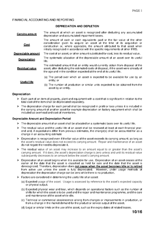 18 Reclassification of Financial Assets - PAGE 1 10/ FINANCIAL ...