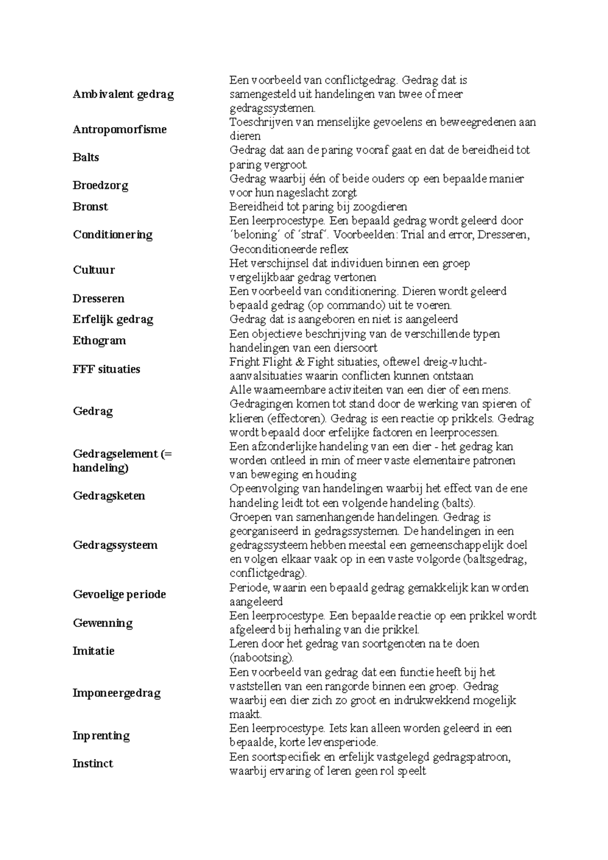 Thema 6 gedrag en beweging - Biologie voor jou - Ambivalent gedrag Een ...