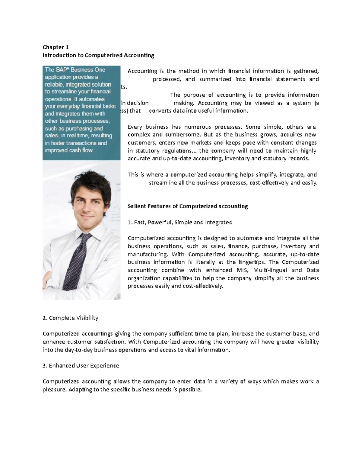 Introduction TO Accounting -204873909 - Chapter 1 Introduction to ...