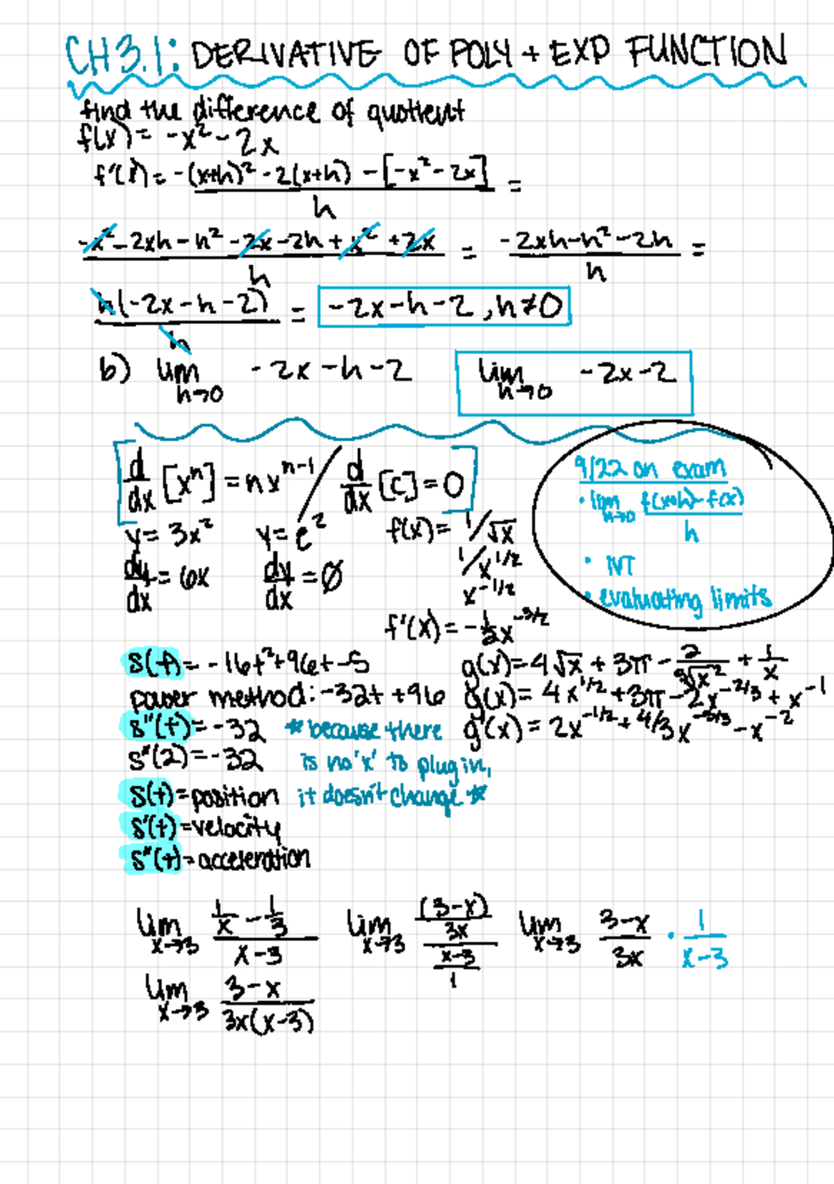 Calculus 1 CH 3.2 and 3.4 Notes - %11?EYenYe%Ea.!Eu+Pa4-' Expatriation ...