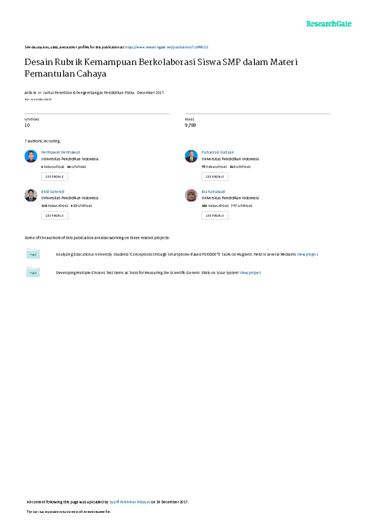 Rubrik Kolaborasi - See discussions, stats, and author profiles for ...