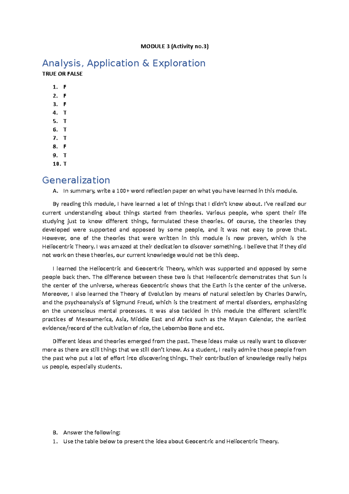 STS Module 3 Activity - Haaa - MODULE 3 (Activity no) Analysis ...